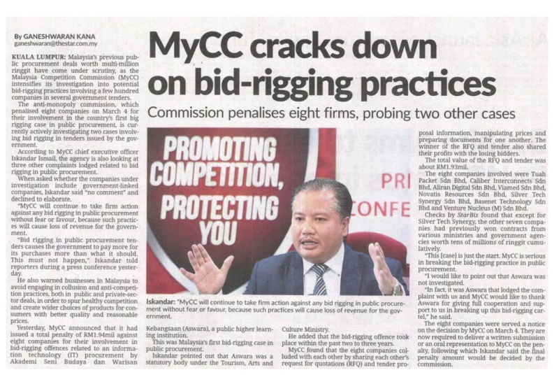 MyCC cracks down on bid-rigging practices | Malaysia Competition Commission (MyCC)